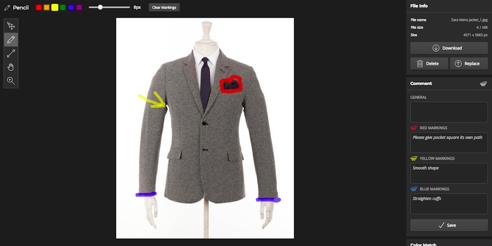 Use Markup for Product Image Editing Instructions