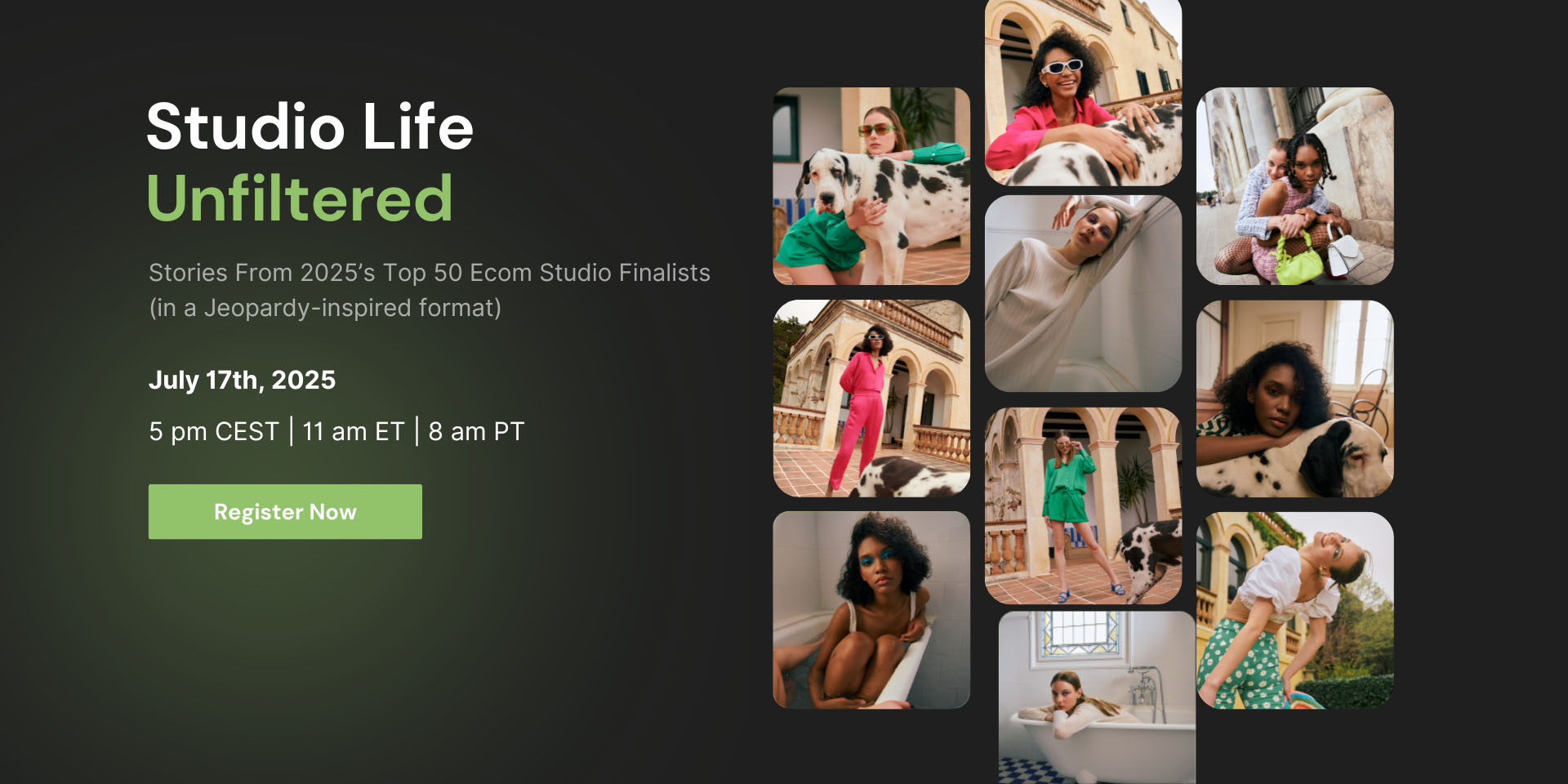 Studio Life Unfiltered featuring 2025’s Top 50 Ecom Studio Finalists